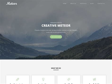 Html Templates For Free Downloading Meteor Free Html Templates Free