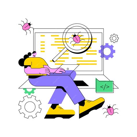Premium Vector Software Testing Abstract Concept Vector Illustration