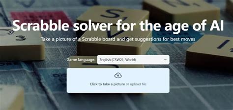 Free Ai Powered Scrabble Solver Scrabblecam