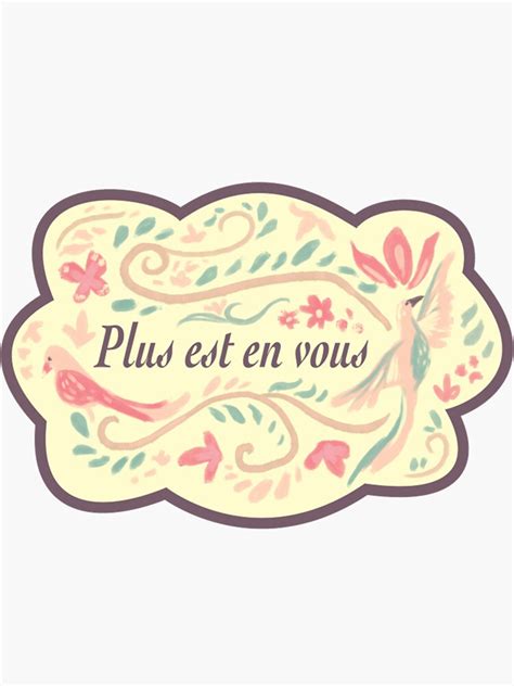 Tangled Plus Est En Vous Sticker For Sale By Blancadurgan Redbubble