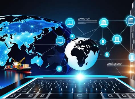 Premium Photo Business Logistics Concept Global Business Connection Technology Interface
