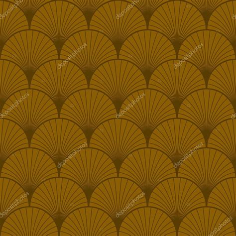 Art Deco Pattern Of Overlapping Arcs — Stock Vector © Supermimicry 65003163