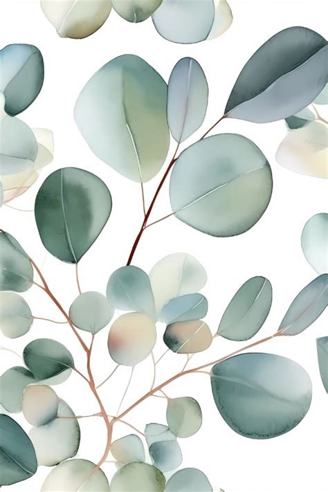 Eucalyptus Colorful Fabric Patterns Digital Art Prints Halftone Pattern