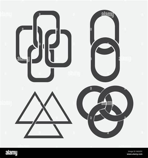 Link Symbol Design Flat Illustration Connection Concept Stock Vector