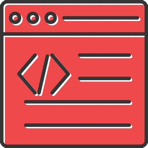 Web Programing Filled Icon Vector Art At Vecteezy