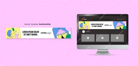 평면 디자인 카니발 템플릿 무료 Psd 파일