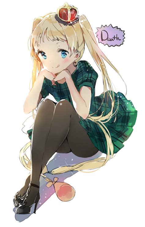 The Big Imageboard Tbib Absurdres Anmi Bent Over Blonde Hair Blue Eyes Blush Chuunibyou Demo