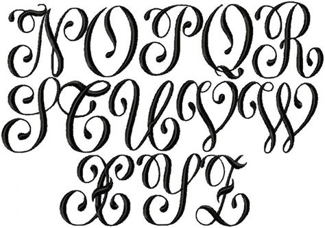 Fancy Script Alphabet Fonts