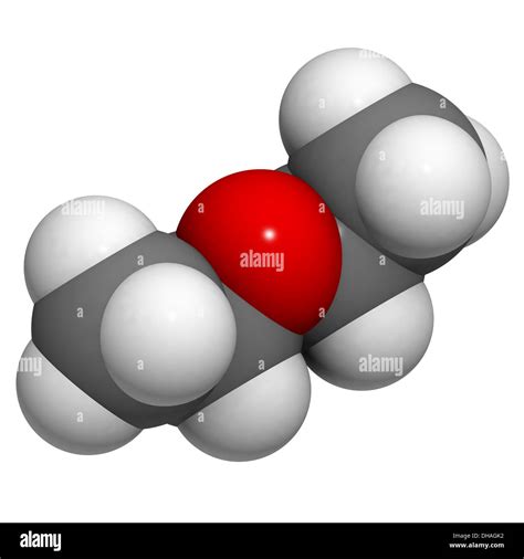 Diethylether Ether Ethoxyethane Et2o Molecule Chemical Structure
