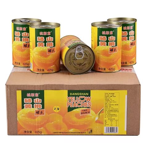 黄桃罐头6罐正品整箱砀山新鲜冰糖水果桃子罐头大桶饮料儿童零食 虎窝淘