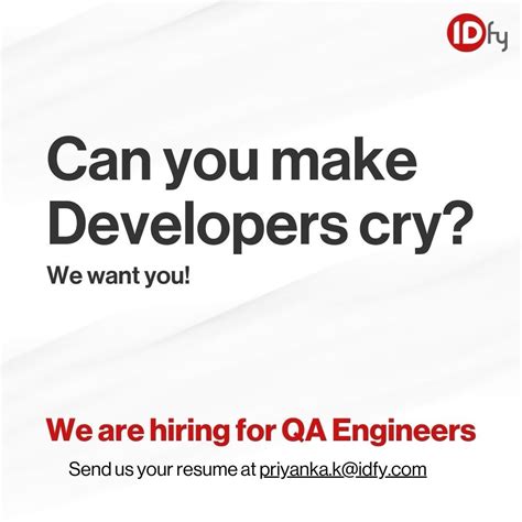 Priyanka Kamble On Linkedin Hiring Qaengineer Joinourteam