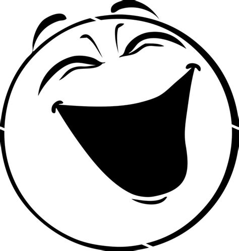 Laughing Face Clipart Black And White Clipground