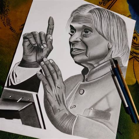 Sketch Of Apj Abdul Kalam Ji