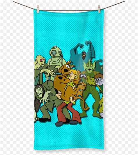 Scooby Doo Monsters Sublimation All Over Towel Scooby Doo Pop Socket