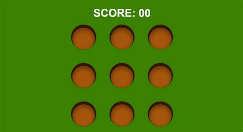 How To Make Whack A Mole Game Using Html Css And Javascript Rocoderes