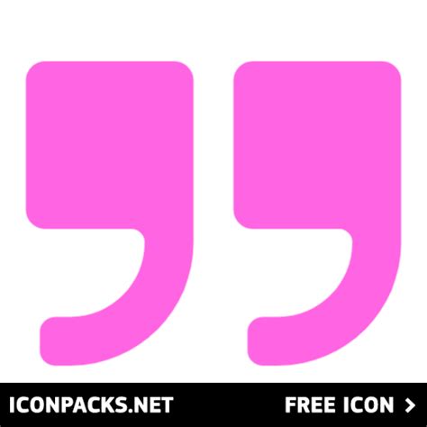Free Right Quotation Mark Pink Svg Png Icon Symbol Download Image