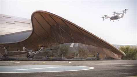 Foster Partners Designs Sweeping Terminal For Air Taxi Services In Dubai