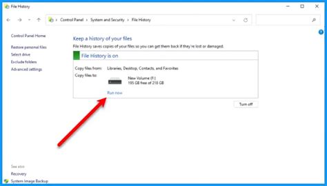 Turn On And Use File History To Backup Restore Files In Windows