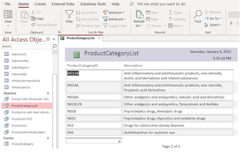 135 Creating Reports In Microsoft Access Workplace Software And Skills Openstax