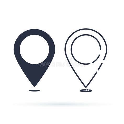 Location Pin Navigation Line Icon Stock Illustrations 75651 Location Pin Navigation Line Icon