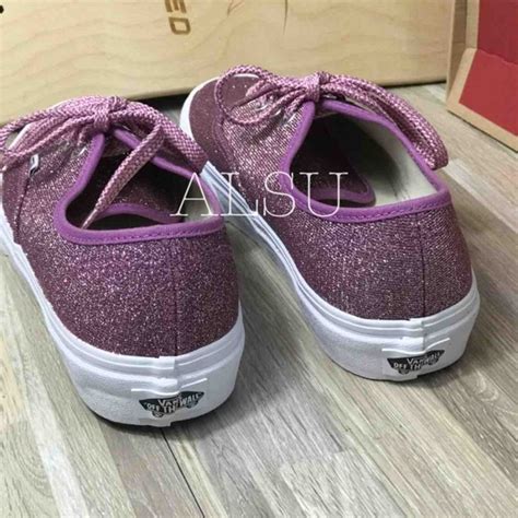 Vans Shoes Nwt Vans Authentic Lurex Glitter Pink W Authentic Poshmark