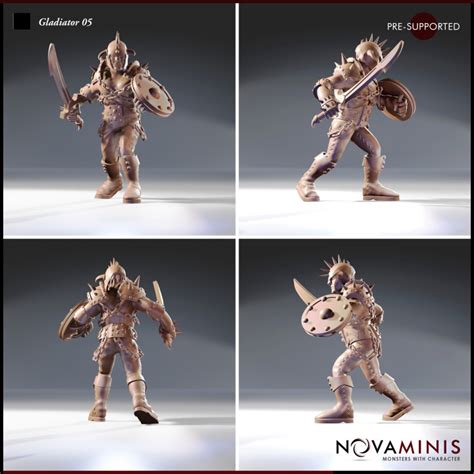 3d Printable Gladiator 05 By Novaminis