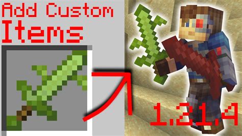 how to add custom items in minecraft 1 21 4 to 1 21 8 datapack