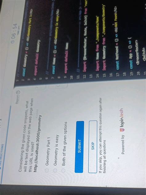 Report Considering The Given Code Snippets Studyx