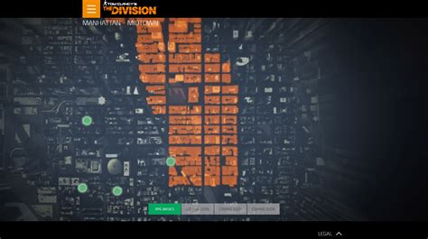 Карта боссов The Division