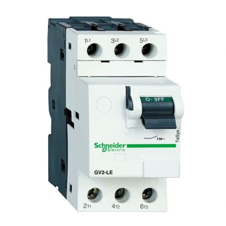 Schneider TeSys GV2LE Disjoncteur Moteur 10A 3P 3d