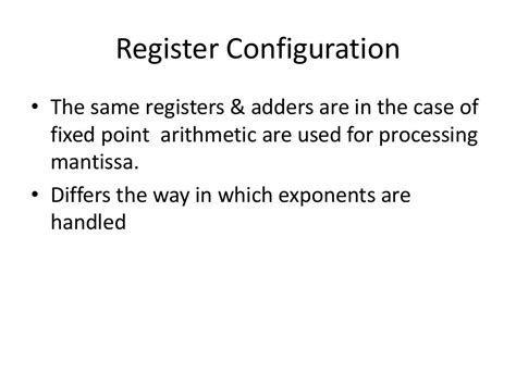 Floating Point Arithmetic Operations 1