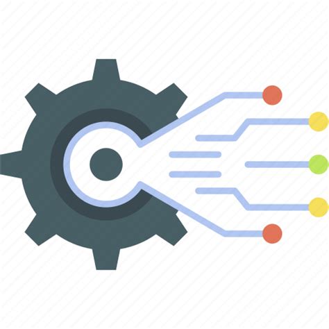 Technology Data Integration Gear Settings Digital Transformation Icon Download On Iconfinder