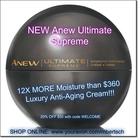 Avon Anew Ultimate Supreme - Skin Care with Black Pearls