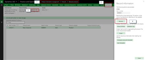 Renaming Item Number In Dynamics 365