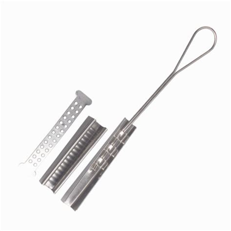 China Ftth Aerial Fiber Optic Drop Cable Tension Clamp China Flat