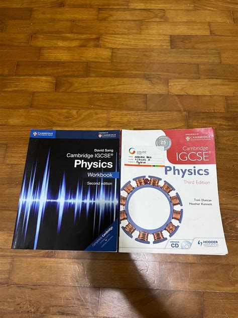 Cambridge Igcse Physics Duncan Tom And Workbook David Sang Hobbies And Toys Books