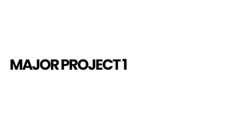 Major Project 1 Proposal Development