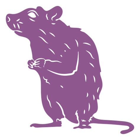 Design PNG E SVG De Rato Detalhado Para Camisetas