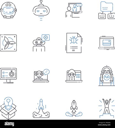 Malware Protection Line Icons Collection Antivirus Cybersecurity