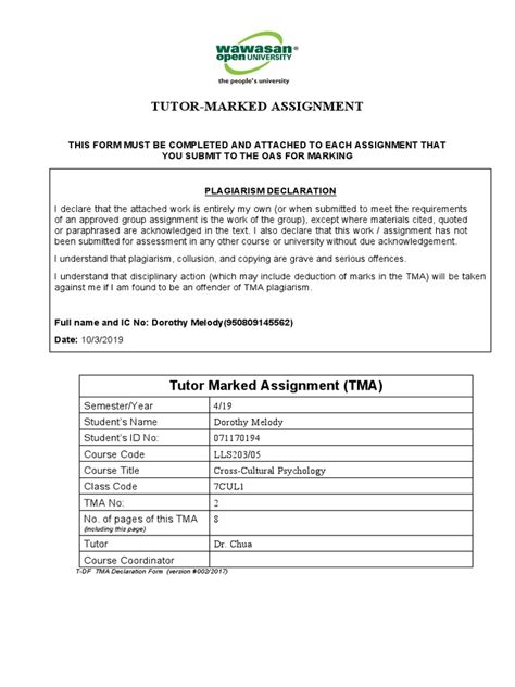 Tutor Marked Assignment Pdf Sign Language Communication