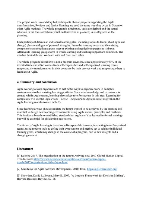 Agile Learning Designs For An Agile World Using Agile Values And