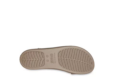Latte Crocs Womens Brooklyn Platform Wedge Sandal Rack Room Shoes