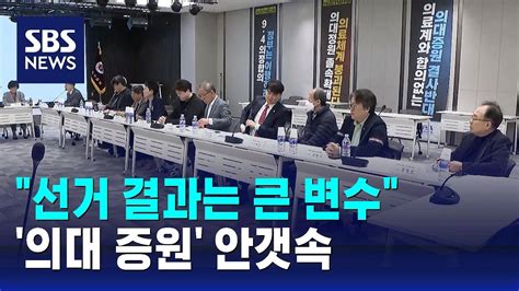 한 총리 사의·보건복지부 침묵의대 증원 안갯속 Sbs Youtube