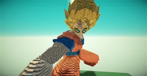 Goku Super Saiyan With Video Minecraft Map