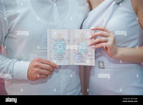 Azerbaijan Baku 25072020 Azerbaijan Marriage Certificate Bride