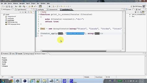 The Iteratorapply Function In Php Youtube