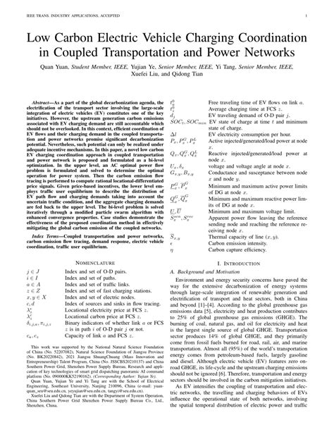 Pdf Low Carbon Electric Vehicle Charging Coordination In Coupled Transportation And Power Networks