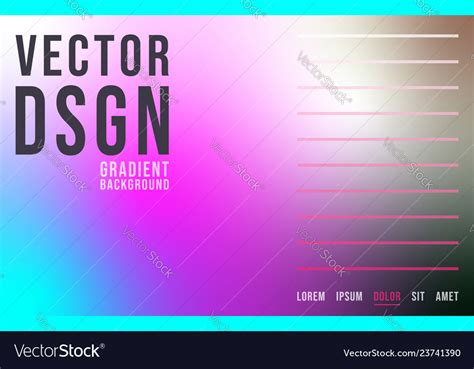 Abstract Gradient Background For The Web Banner Vector Image