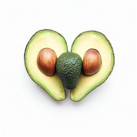 premium ai image guacamole magic avocado forming a heart shape