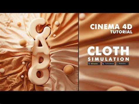 Cloth Simulation Cinema D Tutorial Cinema D Tutorial Cinema D Motion Graphics Cinema D